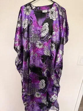 Gold Coast | Kaftans | Gold Coast Kaftan Moo Moo Purple Black White ...
